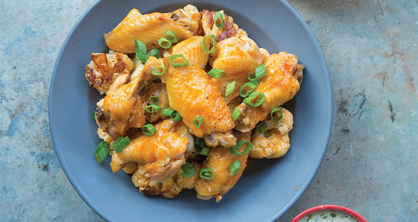 BUFFALO CAULIFLOWER & CHICKEN WINGS – Balanced Bites Wholesome Foods